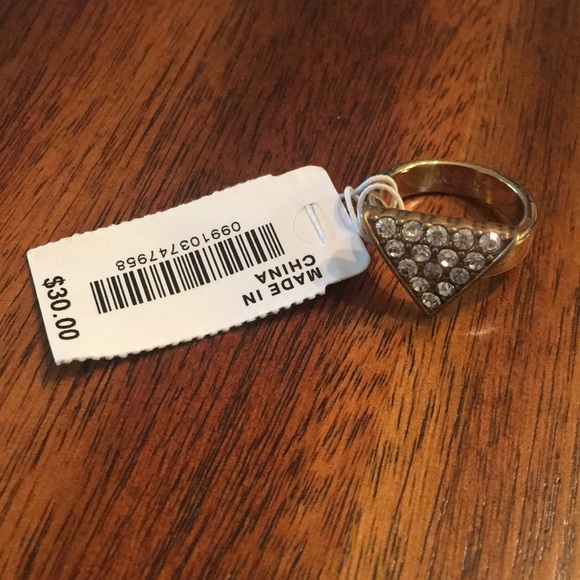 J. Crew | Jewelry | Nwt J Crew Gold Triangle Ring | Poshmark